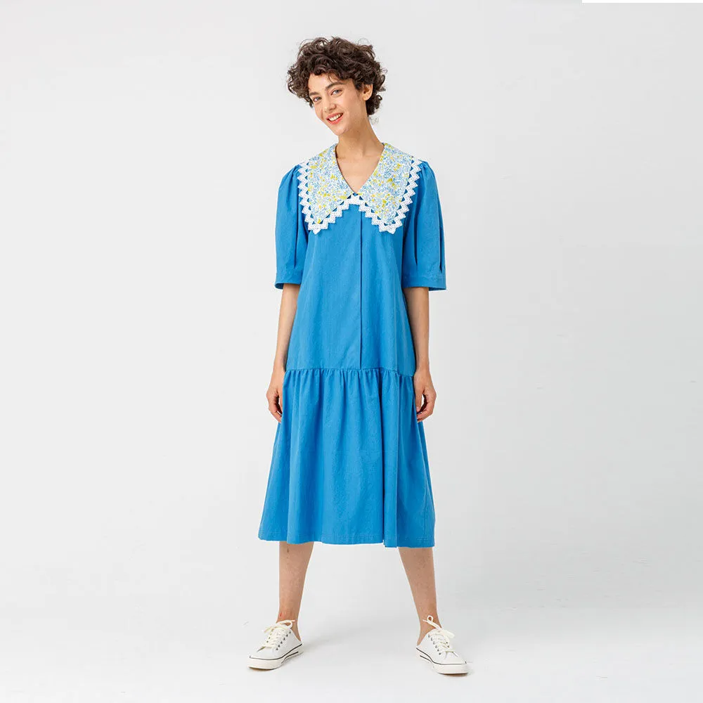 PAGE_Big collar dress_BLUE - 감도 깊은 취향 셀렉트샵 29CM