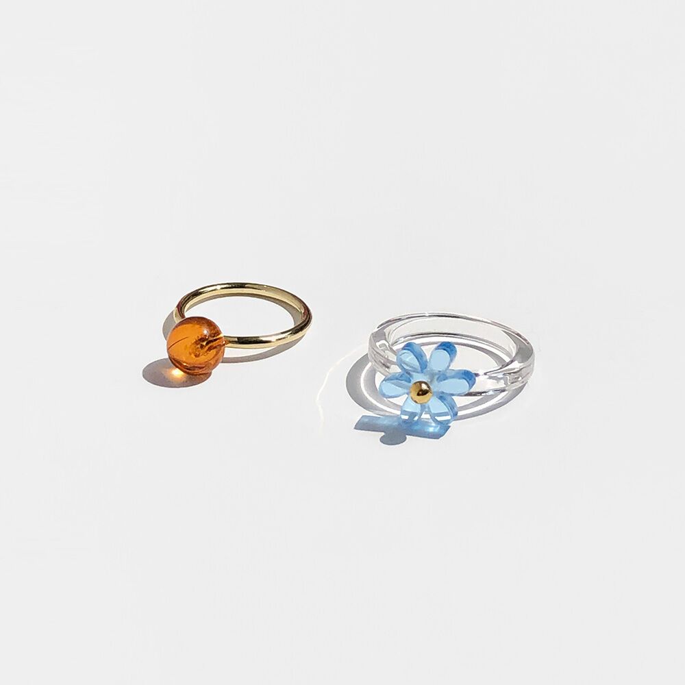 [2SET] summer flower ring - 감도 깊은 취향 셀렉트샵 29CM