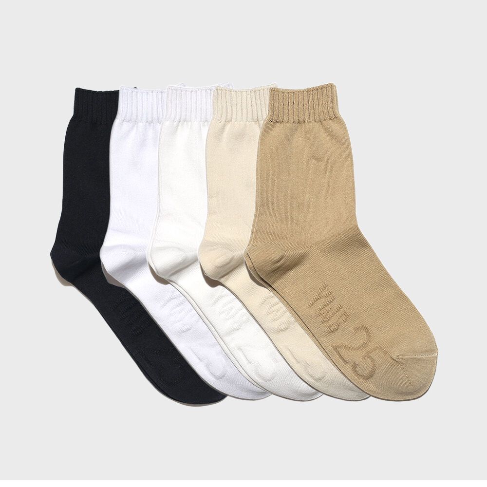 [5pack] work#size-middle 5가지 사이즈 기본 플레인양말 - 다양한 발사이즈 - 감도 깊은 취향 셀렉트샵 29CM