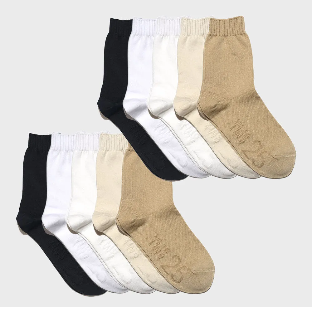 [10pack] work#size-middle 5가지 사이즈 기본 플레인양말 - 다양한 발사이즈 - 감도 깊은 취향 셀렉트샵 29CM