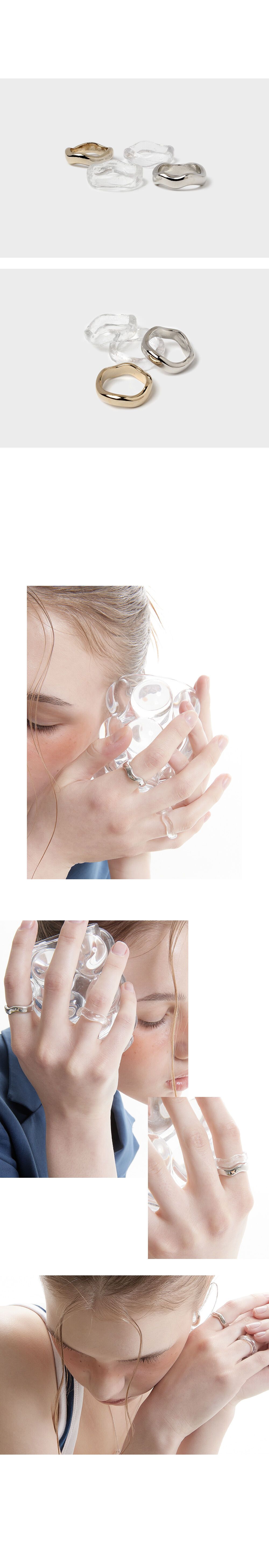 [2SET] WAVE RESIN R SET (2 COLORS) - 감도 깊은 취향 셀렉트샵 29CM