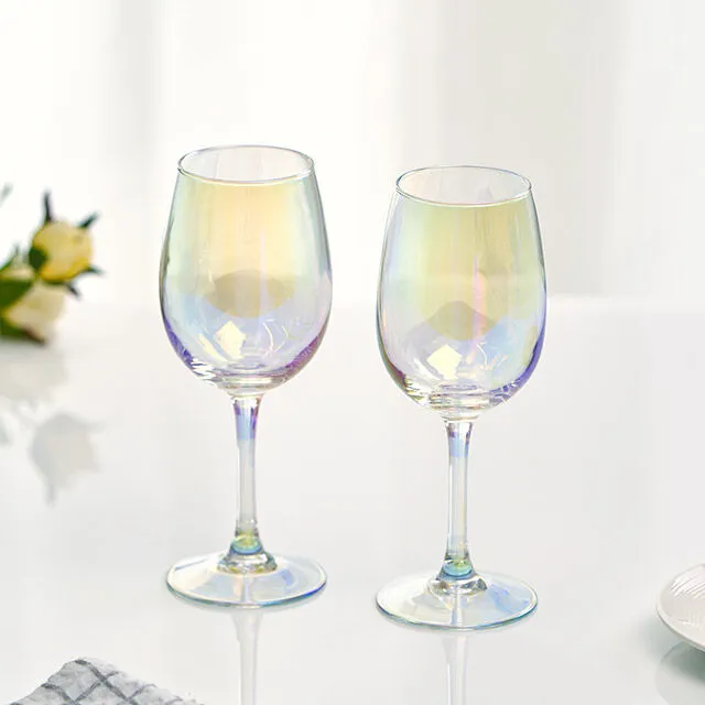 아크프랑스 홀로그램 오로라 와인잔 350ml 2P 홈카페유리컵 - 감도 깊은 취향 셀렉트샵 29CM