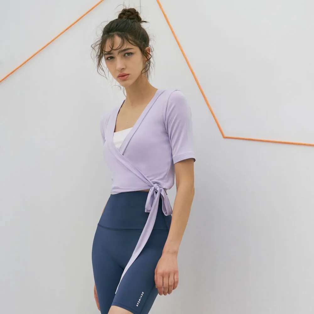 발레 스트랩 가디건 반팔티 DEVI-T0066-라벤더 - 감도 깊은 취향 셀렉트샵 29CM