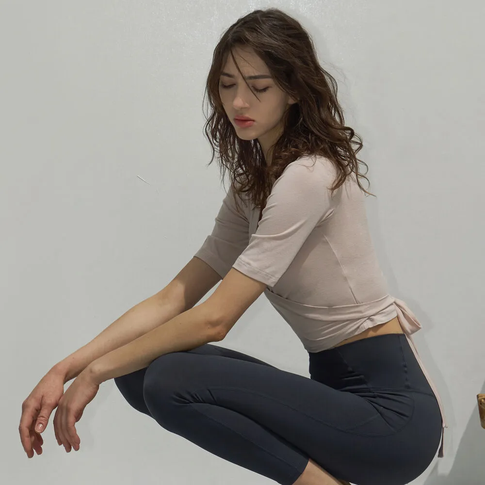 발레 스트랩 가디건 반팔티 DEVI-T0066-베이지 - 감도 깊은 취향 셀렉트샵 29CM