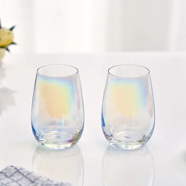 아크프랑스 홀로그램 오로라 미네 370ml 2P 홈카페유리컵 - 감도 깊은 취향 셀렉트샵 29CM