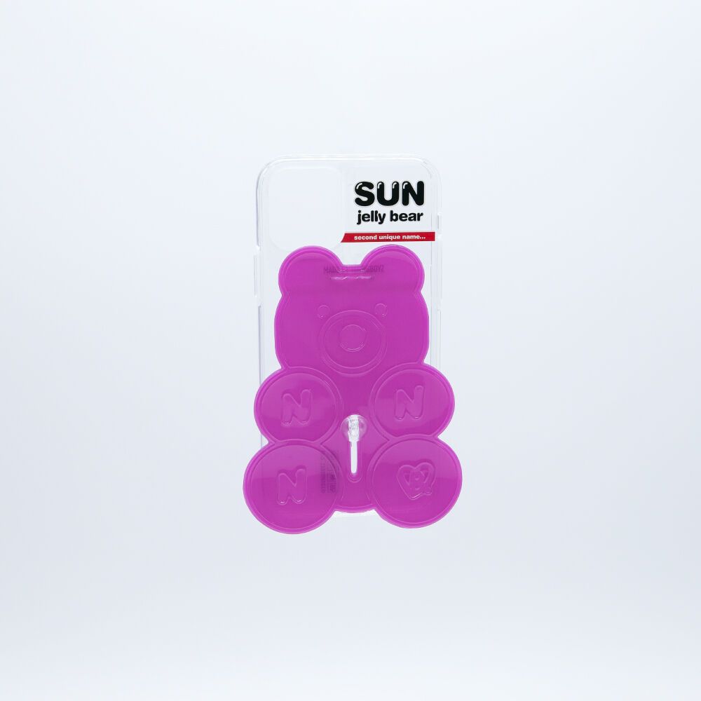 SUN CASE CLEAR JELLY BEAR PURPLE - 감도 깊은 취향 셀렉트샵 29CM