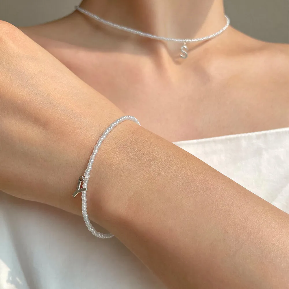 Romantic Initial Bracelet (Skyblue) - 감도 깊은 취향 셀렉트샵 29CM