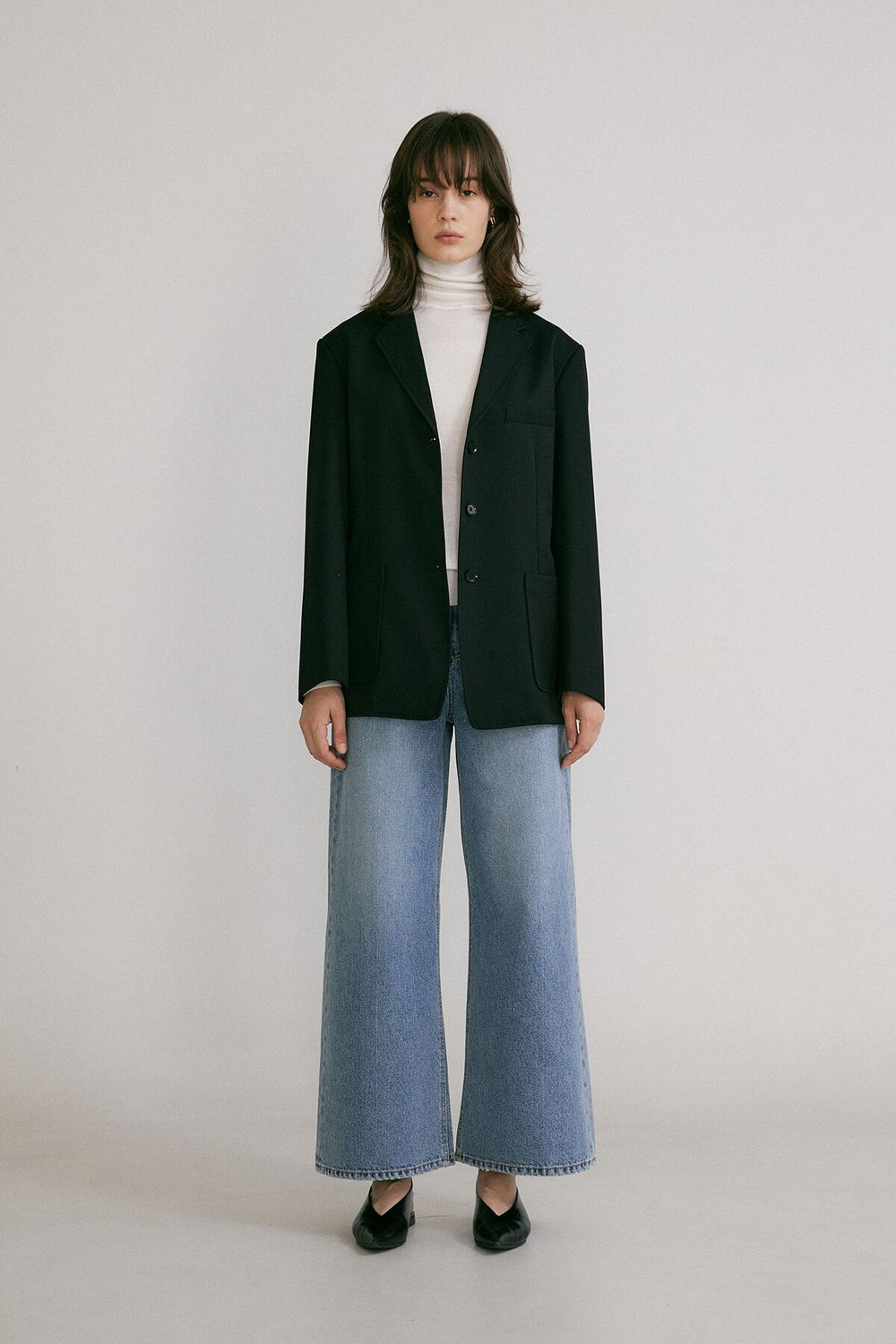 STITCH THREE BUTTON SINGLE JACKET (BLACK) - 감도 깊은 취향 셀렉트샵 29CM