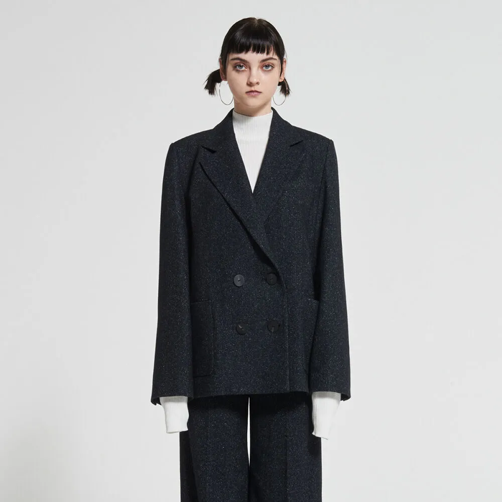 Double Button Wool Jacket Navy WBAFJK002NV - 감도 깊은 취향 셀렉트샵 29CM