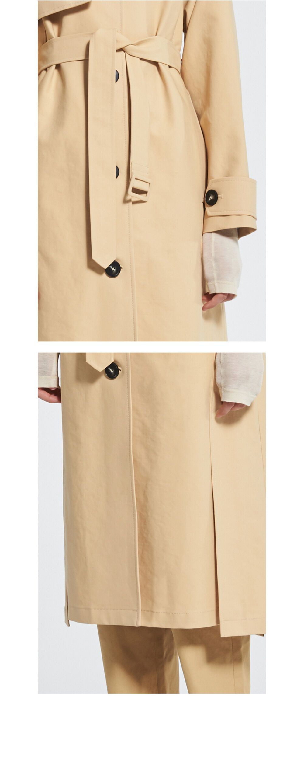 Slit Trench Coat Beige WBAFCT002BE - 감도 깊은 취향 셀렉트샵 29CM