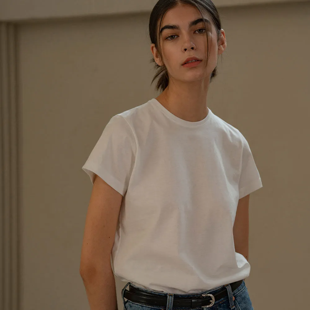 SITP5040 Basic Premium Silket T-shirt_Ivory - 감도 깊은 취향 셀렉트샵 29CM