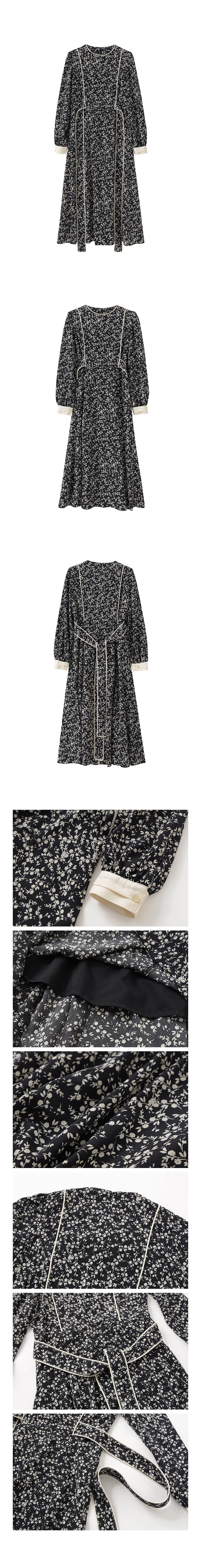 Combination Color Piping Dress, Black - 감도 깊은 취향 셀렉트샵 29CM