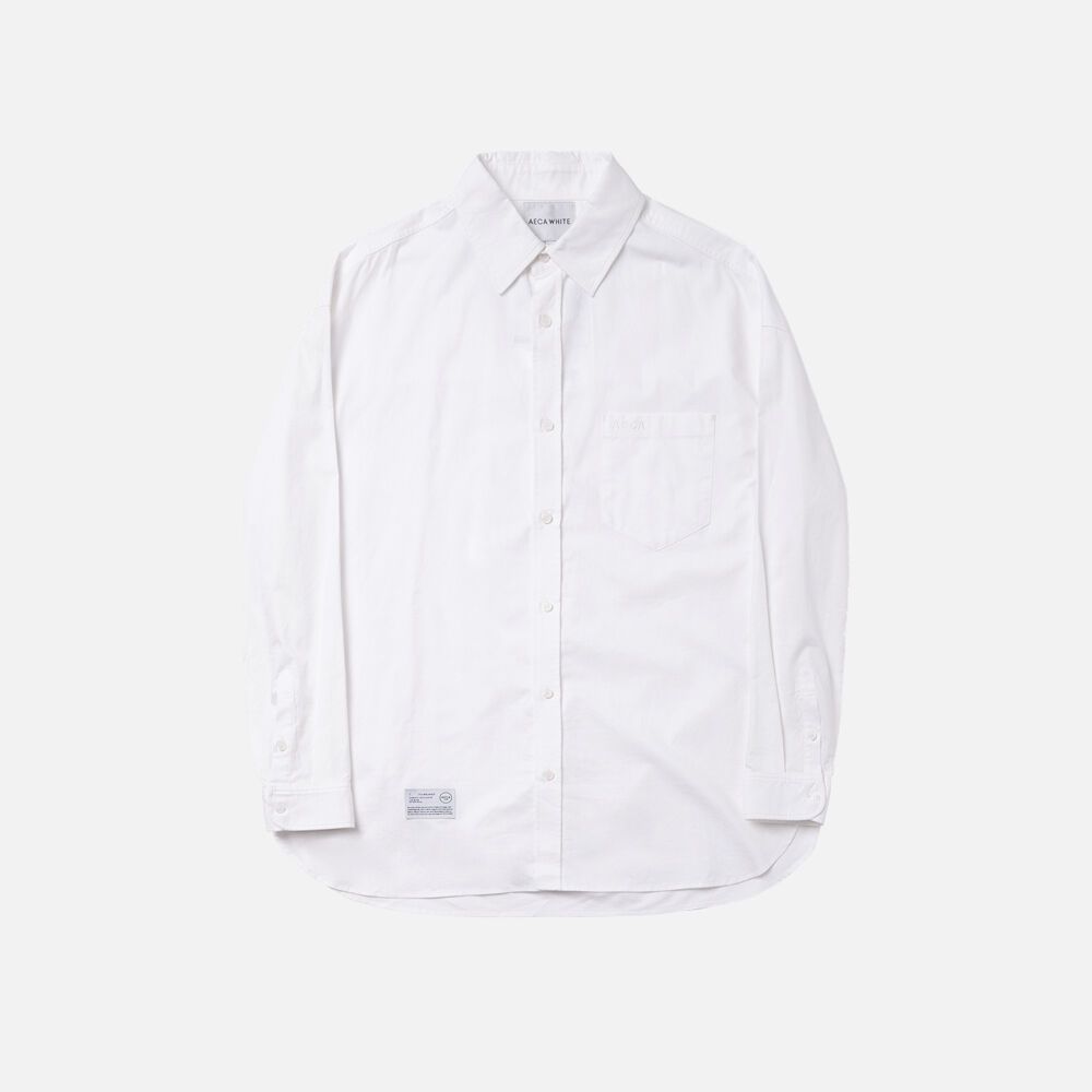 AECA OVERSIZE OXFORD SHIRT-WHITE - 감도 깊은 취향 셀렉트샵 29CM