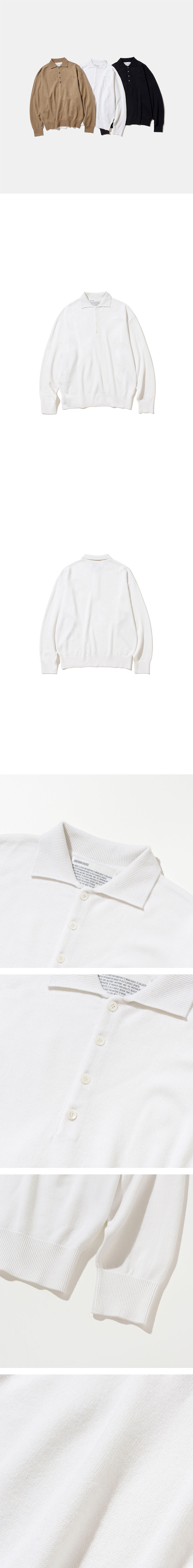 21fw collar button knit cream - 감도 깊은 취향 셀렉트샵 29CM