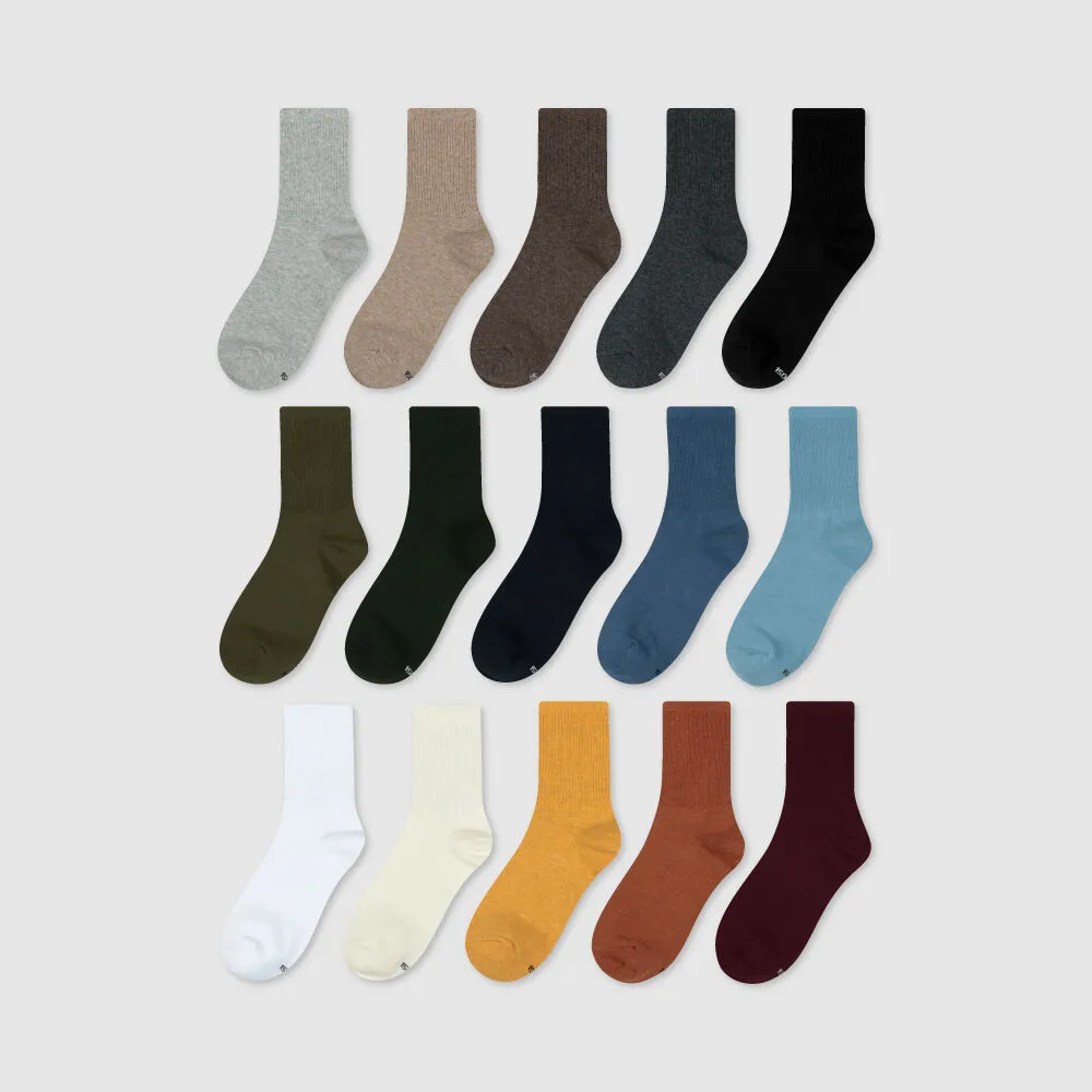 [5PACK] 1507 유니섹스 컬러 트라우져 하프 삭스 - 컬러 선택형 - 감도 깊은 취향 셀렉트샵 29CM