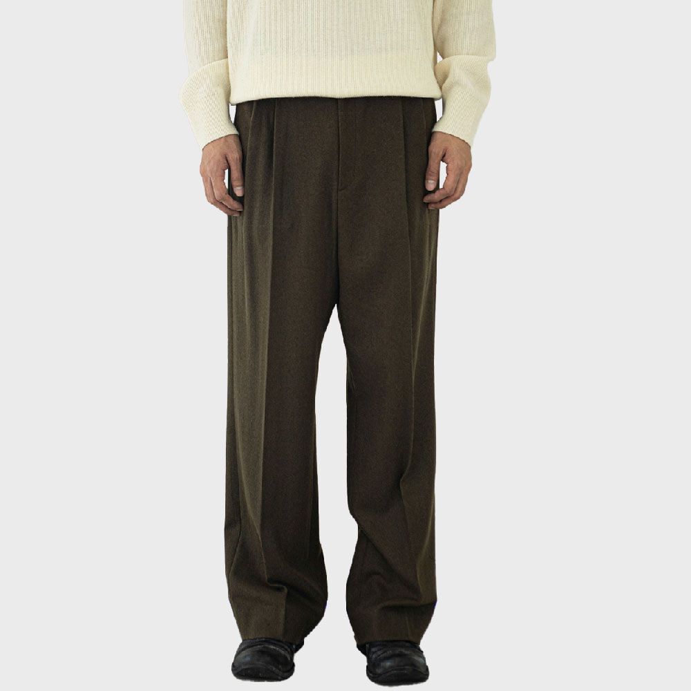 프리저브드스테이션 DRAPERY WIDE PANTS (Olive) - 감도 깊은 취향 셀렉트샵 29CM