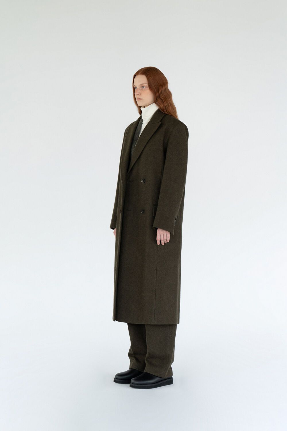 Double Wool Coat / Peat Green - 감도 깊은 취향 셀렉트샵 29CM