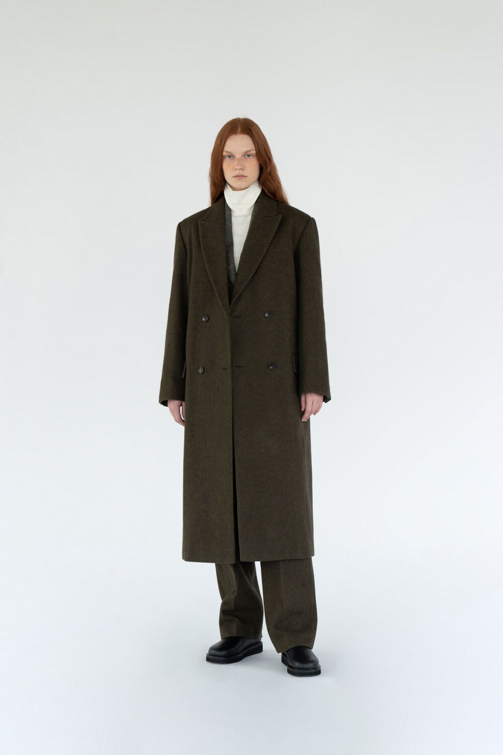 Double Wool Coat / Peat Green - 감도 깊은 취향 셀렉트샵 29CM