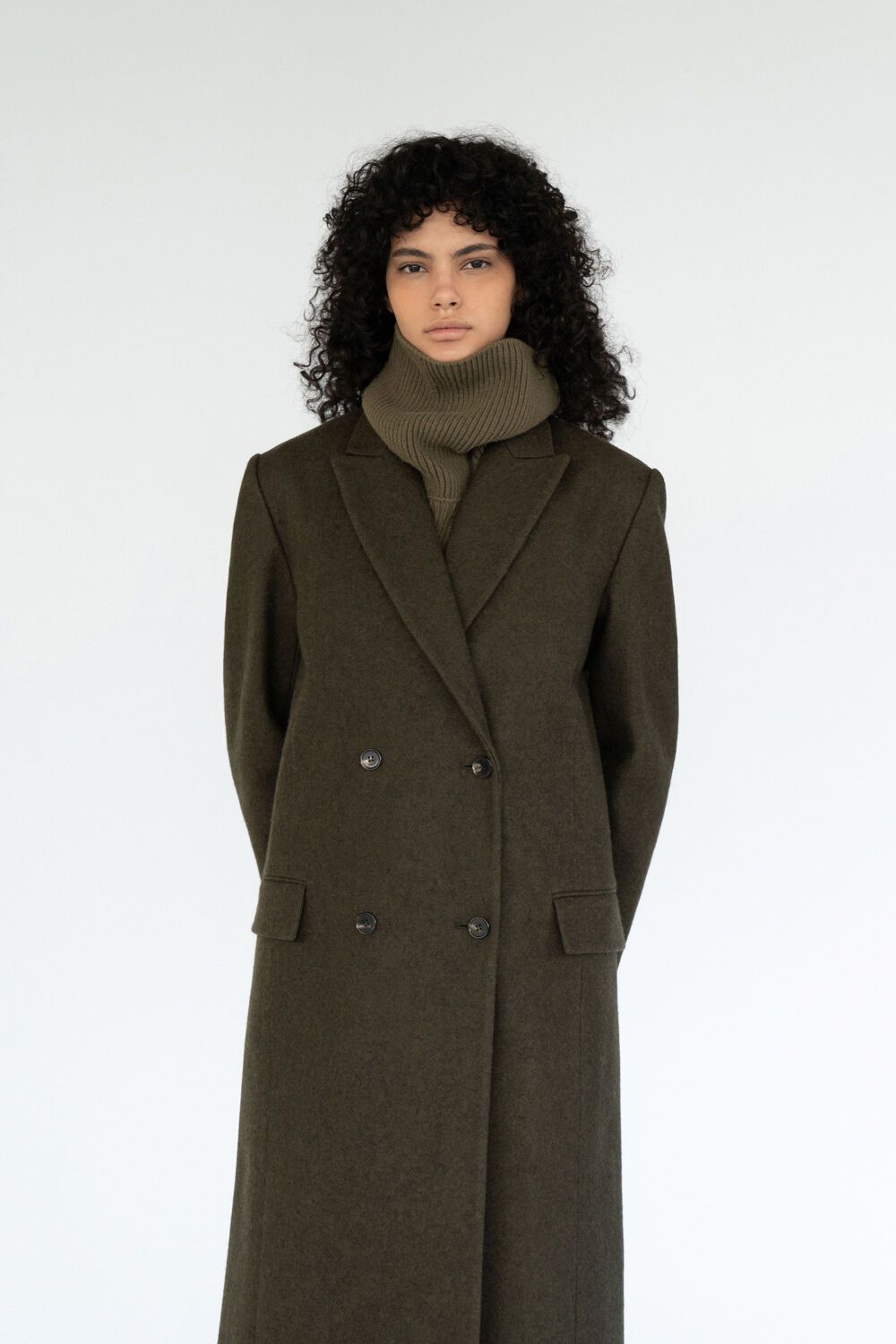 Double Wool Coat / Peat Green - 감도 깊은 취향 셀렉트샵 29CM