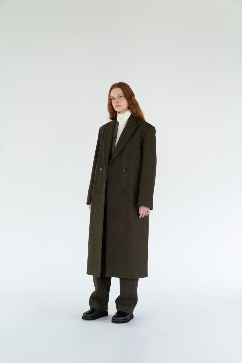 Double Wool Coat / Peat Green - 감도 깊은 취향 셀렉트샵 29CM