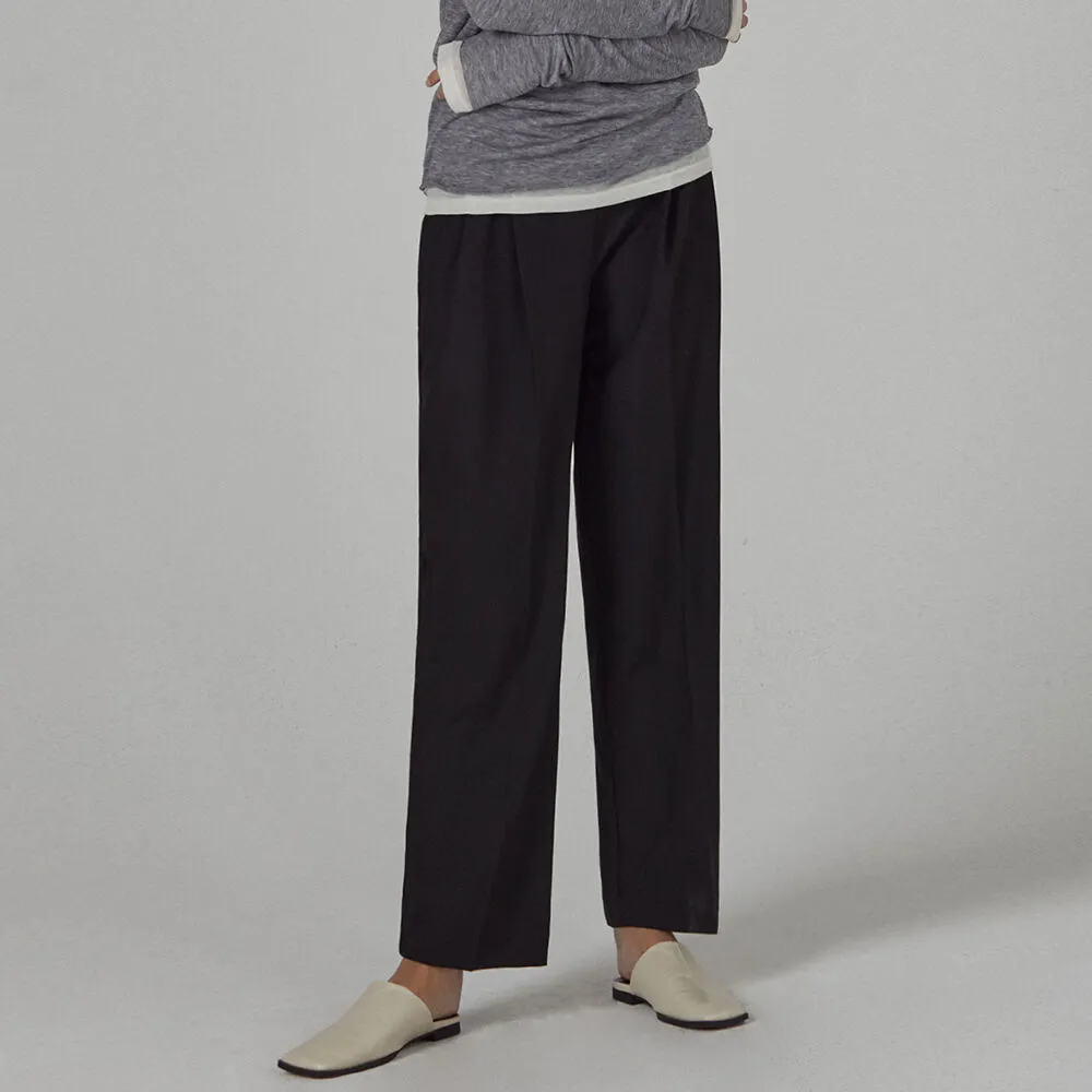 basic two pintuck slacks_BLACK - 감도 깊은 취향 셀렉트샵 29CM