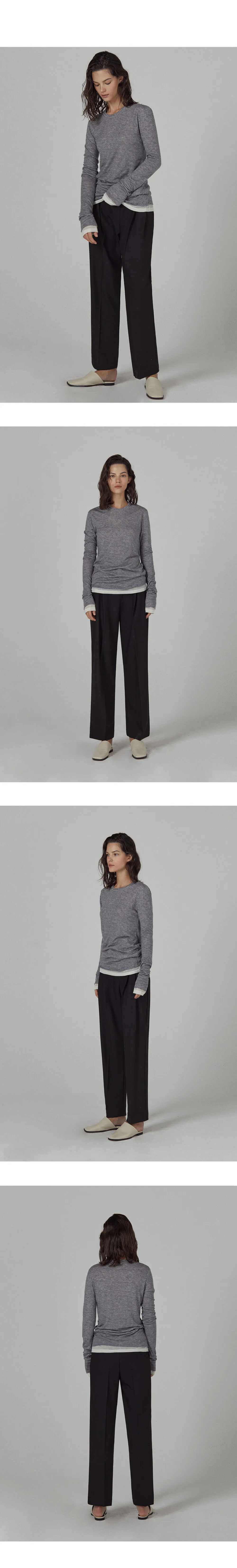 basic two pintuck slacks_BLACK - 감도 깊은 취향 셀렉트샵 29CM