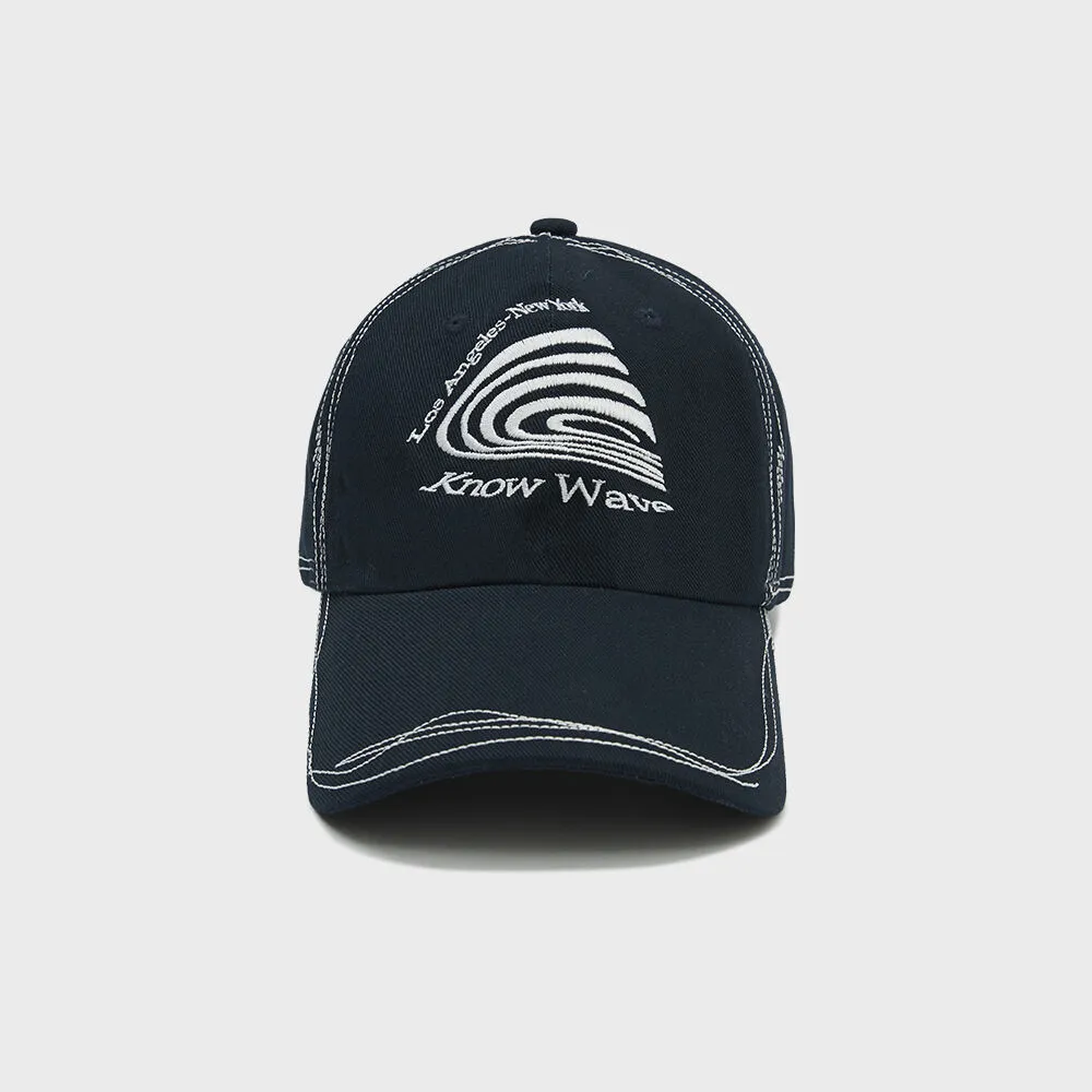 KNOW WAVE LOGO RECORD BALL CAP KNA012m(NAVY) - 감도 깊은 취향 셀렉트샵 29CM