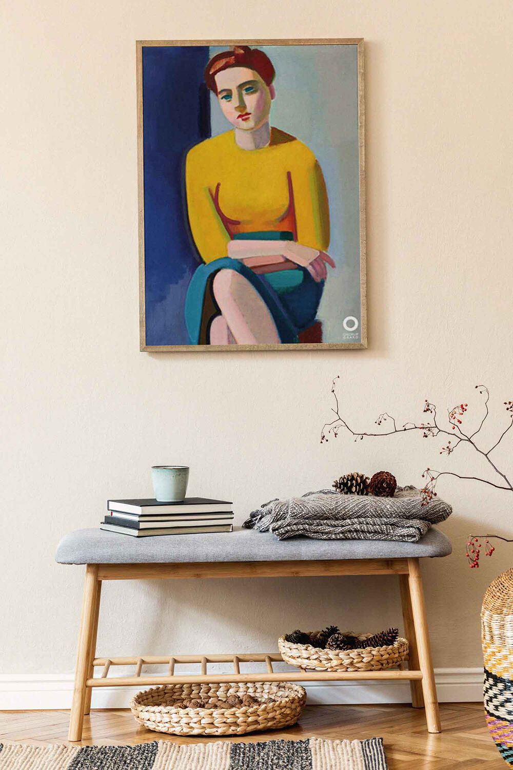 [빌헬름 룬드스트롬] Portrait of Hanne Wilhelm (액자 포함) 59.4 x 84.1cm - 감도 깊은 취향 ...