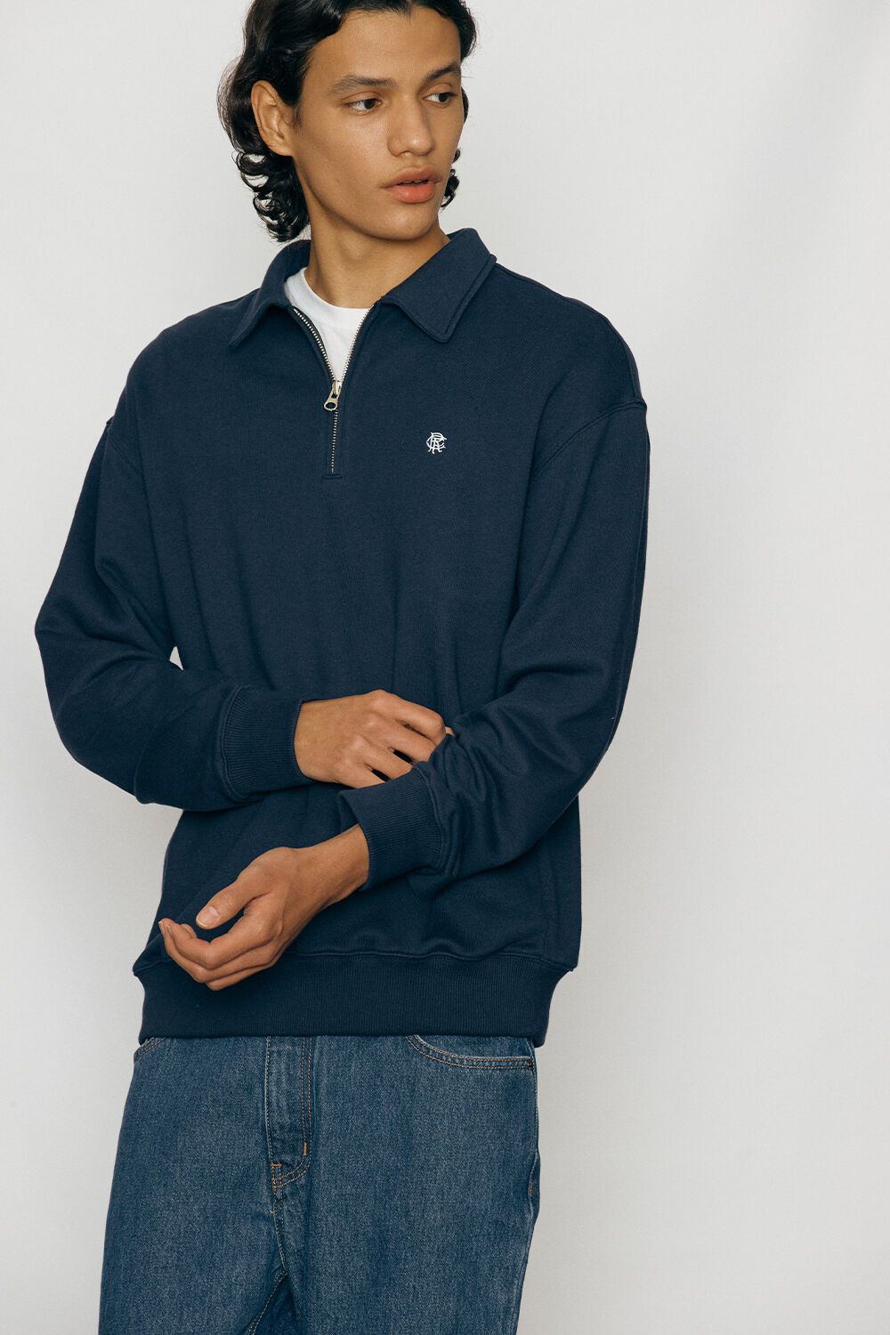 DETOX HALF ZIP UP NAVY - 감도 깊은 취향 셀렉트샵 29CM