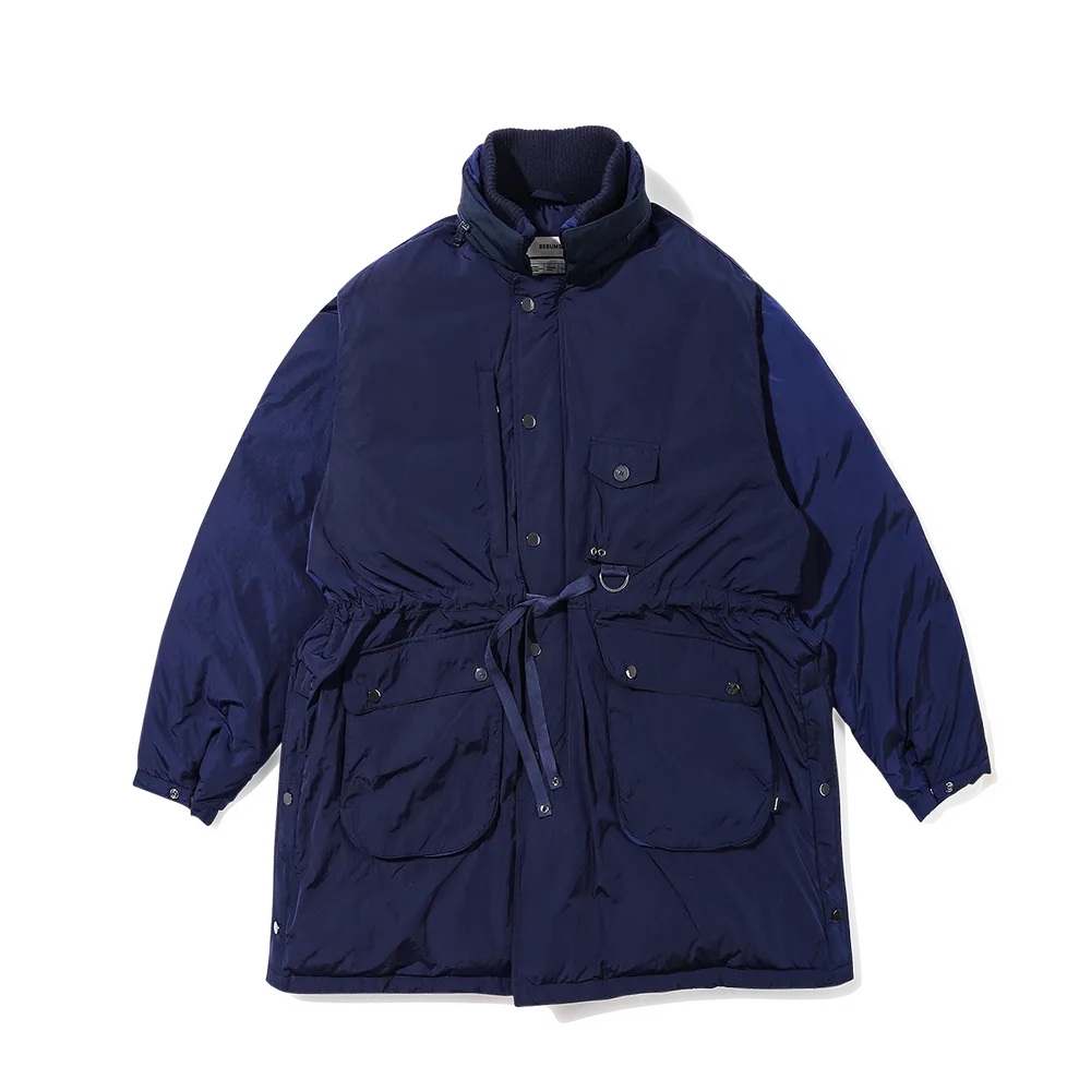 [BEBUMS] Field Down Overcoat (Blue Navy) - 감도 깊은 취향 셀렉트샵 29CM