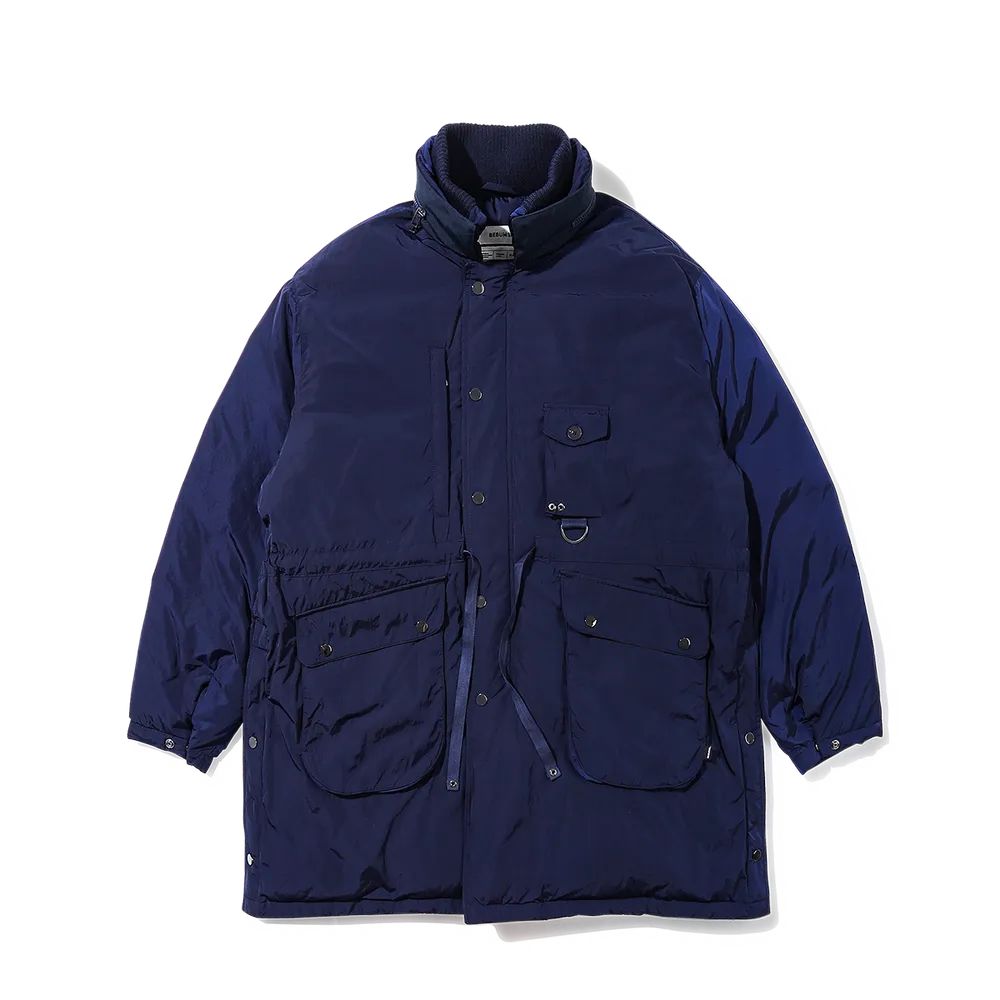 [BEBUMS] Field Down Overcoat (Blue Navy) - 감도 깊은 취향 셀렉트샵 29CM