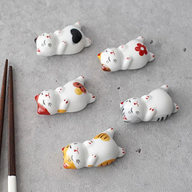 야옹이 젓가락 받침 5Pset (2type) - 감도 깊은 취향 셀렉트샵 29CM