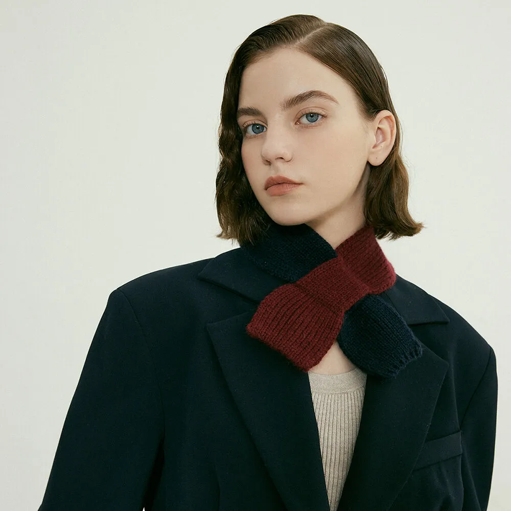 two-tone mini cross muffler (4color) - 감도 깊은 취향 셀렉트샵 29CM