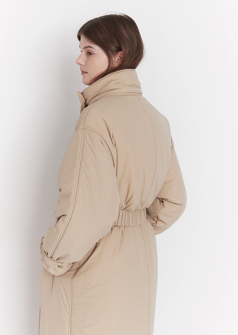 HIGH NECK LONG PADDING COAT (sand beige) - 감도 깊은 취향 셀렉트샵 29CM