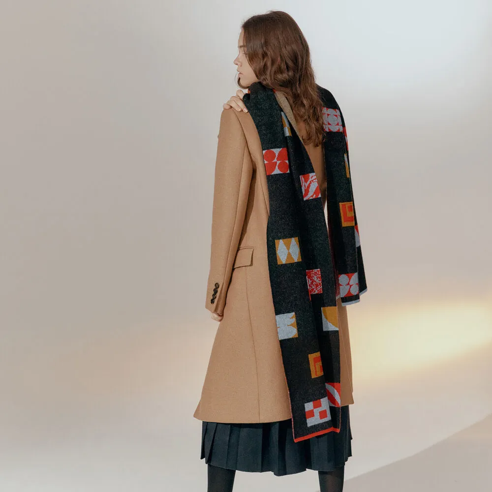 [선물포장]Lotta Pattern Muffler Black - 감도 깊은 취향 셀렉트샵 29CM