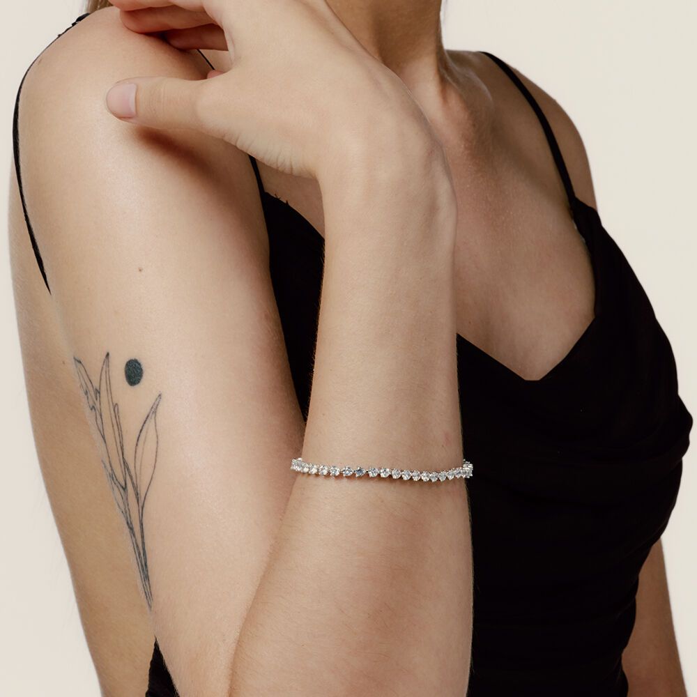 3MM 3 프롱 테니스 팔찌 [S925] - 감도 깊은 취향 셀렉트샵 29CM