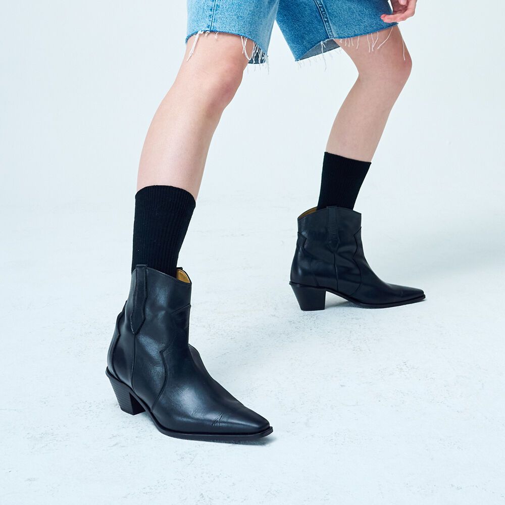 Enty western ankle boots(Black) - 감도 깊은 취향 셀렉트샵 29CM