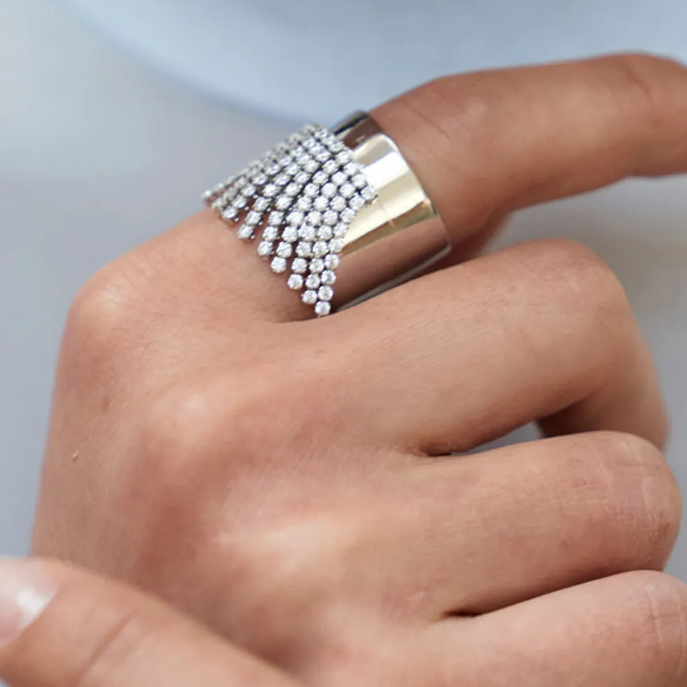 [ITZY 류진 착용]HYEONK CRYSTAL FRINGE RING - 감도 깊은 취향 셀렉트샵 29CM