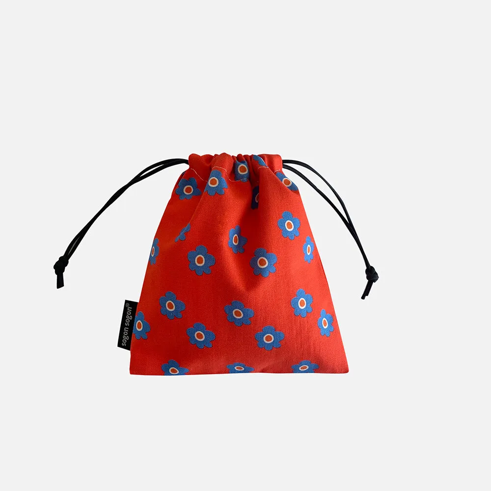RETRO FLOWER RED STRING POUCH R - 감도 깊은 취향 셀렉트샵 29CM