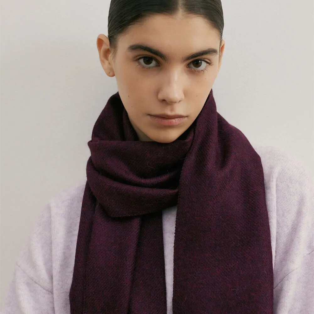 [AVVINA PELLE] Royal Baby Alpaca Muffler - Purple Melange - 감도 깊은 취향 셀렉트샵 29CM