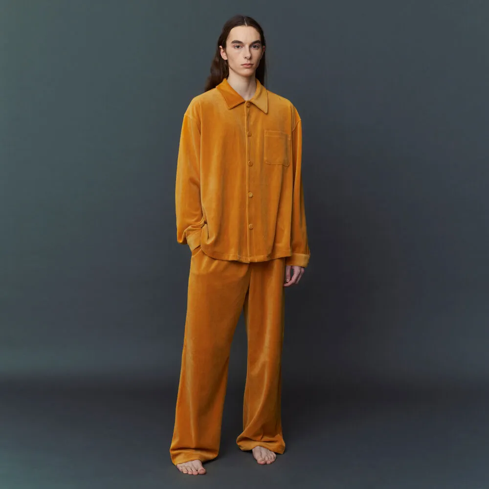 VELOUR PAJAMA SET_M_mustard - 감도 깊은 취향 셀렉트샵 29CM