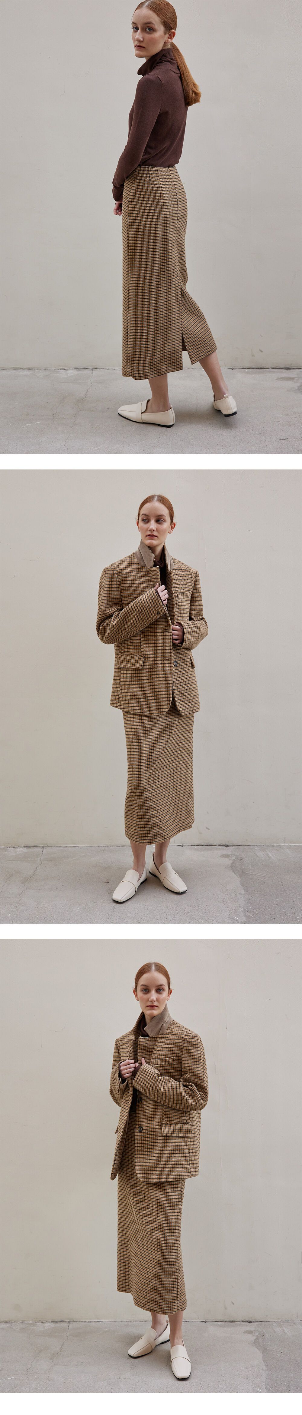 Basic Back Open H-line Skirt- Camel - 감도 깊은 취향 셀렉트샵 29CM