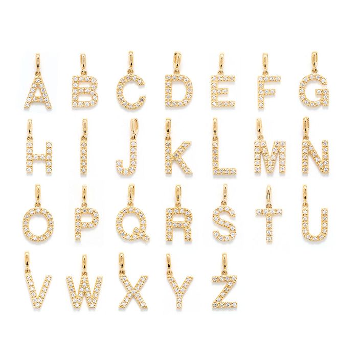 [29CM 단독][주현영 착용] 14k 샤이닝 이니셜 목걸이 (14K골드)(3푼체인,45/50cm) #E07 - 감도 깊은 취향 셀렉트샵 29CM