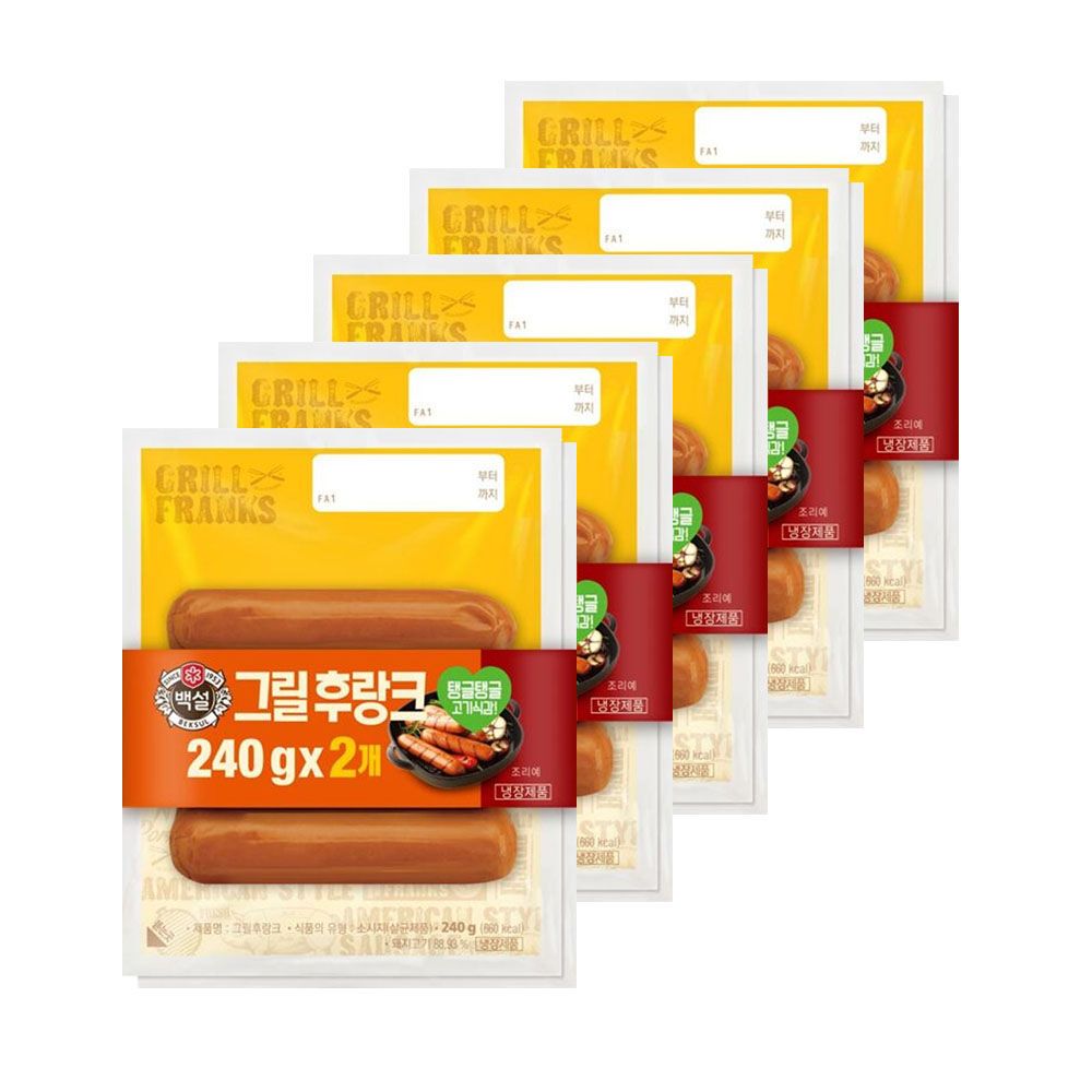 [CJ제일제당] 백설 그릴후랑크 240g*2번들 x 5개(총10개) - 감도 깊은 취향 셀렉트샵 29CM