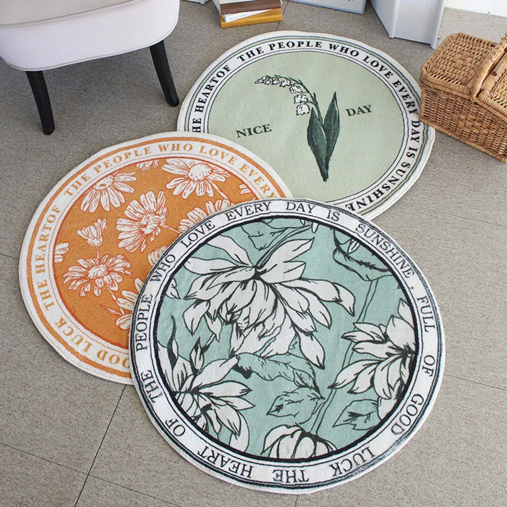 굿럭 플라워 러그 원형 (9type) - 감도 깊은 취향 셀렉트샵 29CM