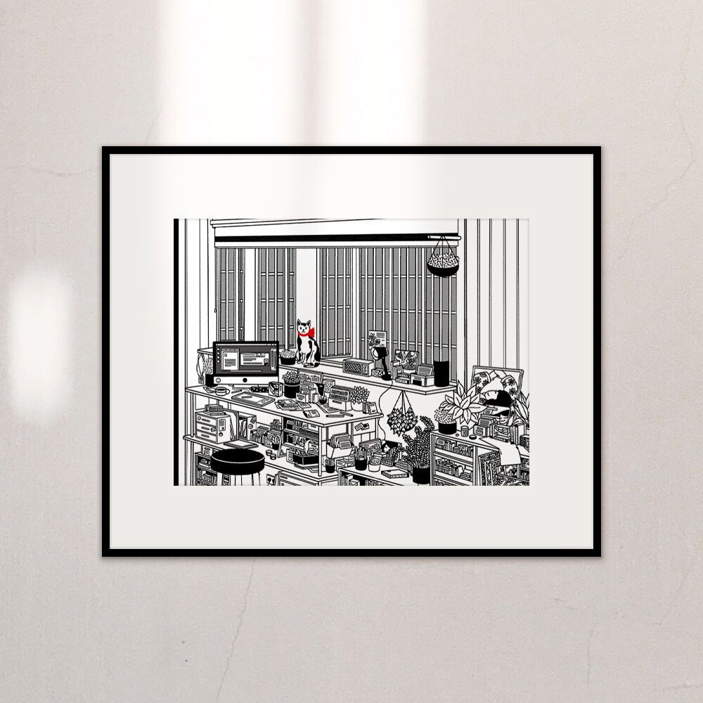 [액자] The Cat With A Red Ribbon / 헤이 메이디(Hey Mady!) - 감도 깊은 취향 셀렉트샵 29CM