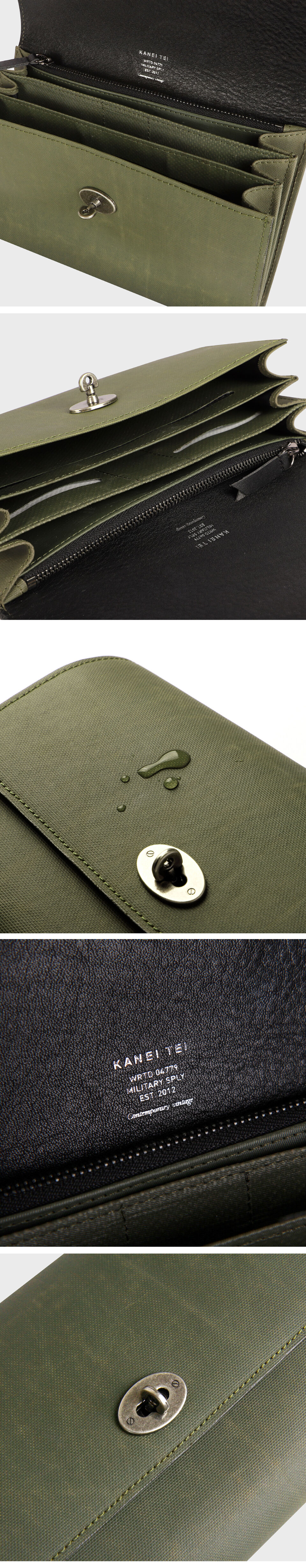 STEEL TREBLE WALLET (OLIVE DRAB) / UPCYCLED - 감도 깊은 취향 셀렉트샵 29CM