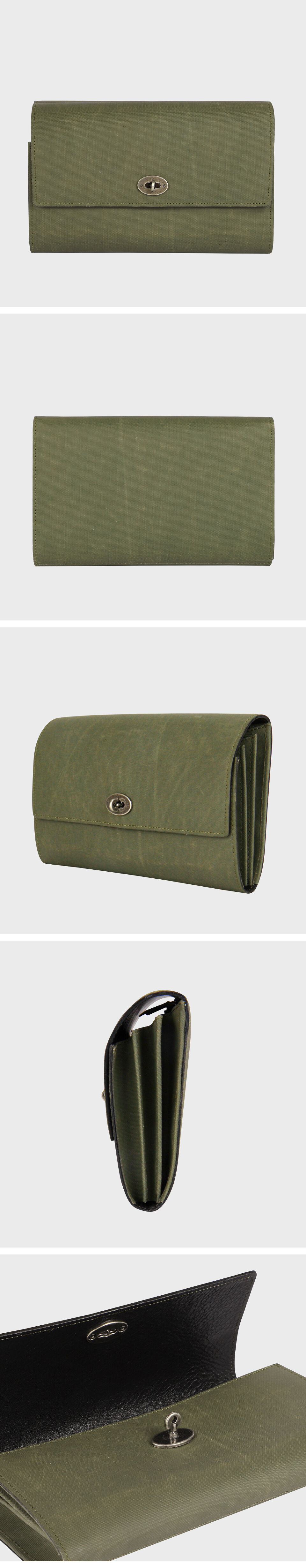 STEEL TREBLE WALLET (OLIVE DRAB) / UPCYCLED - 감도 깊은 취향 셀렉트샵 29CM