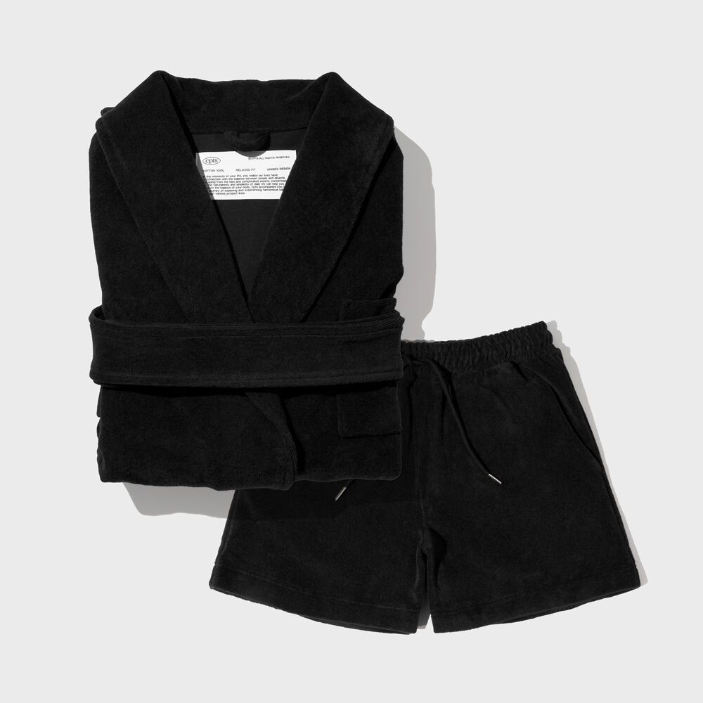 UNISEX COMFY ROBE SET (BLACK) - 감도 깊은 취향 셀렉트샵 29CM