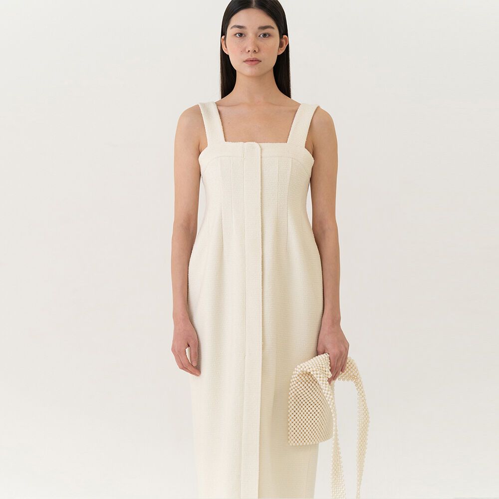 SS22 Cocoon Shaped Sleeveless Dress Bone-white - 감도 깊은 취향 셀렉트샵 29CM